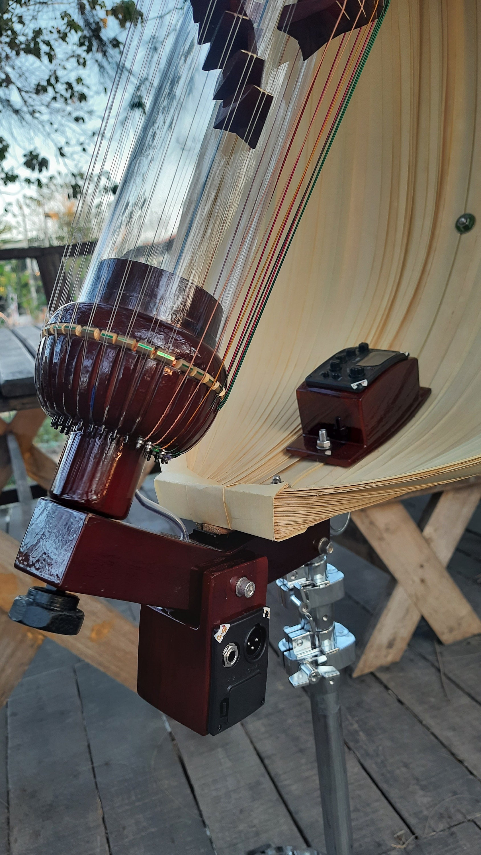 Handmade Transparent Sasando Electric Harp, Tube Harp, Zither, Guzheng ...