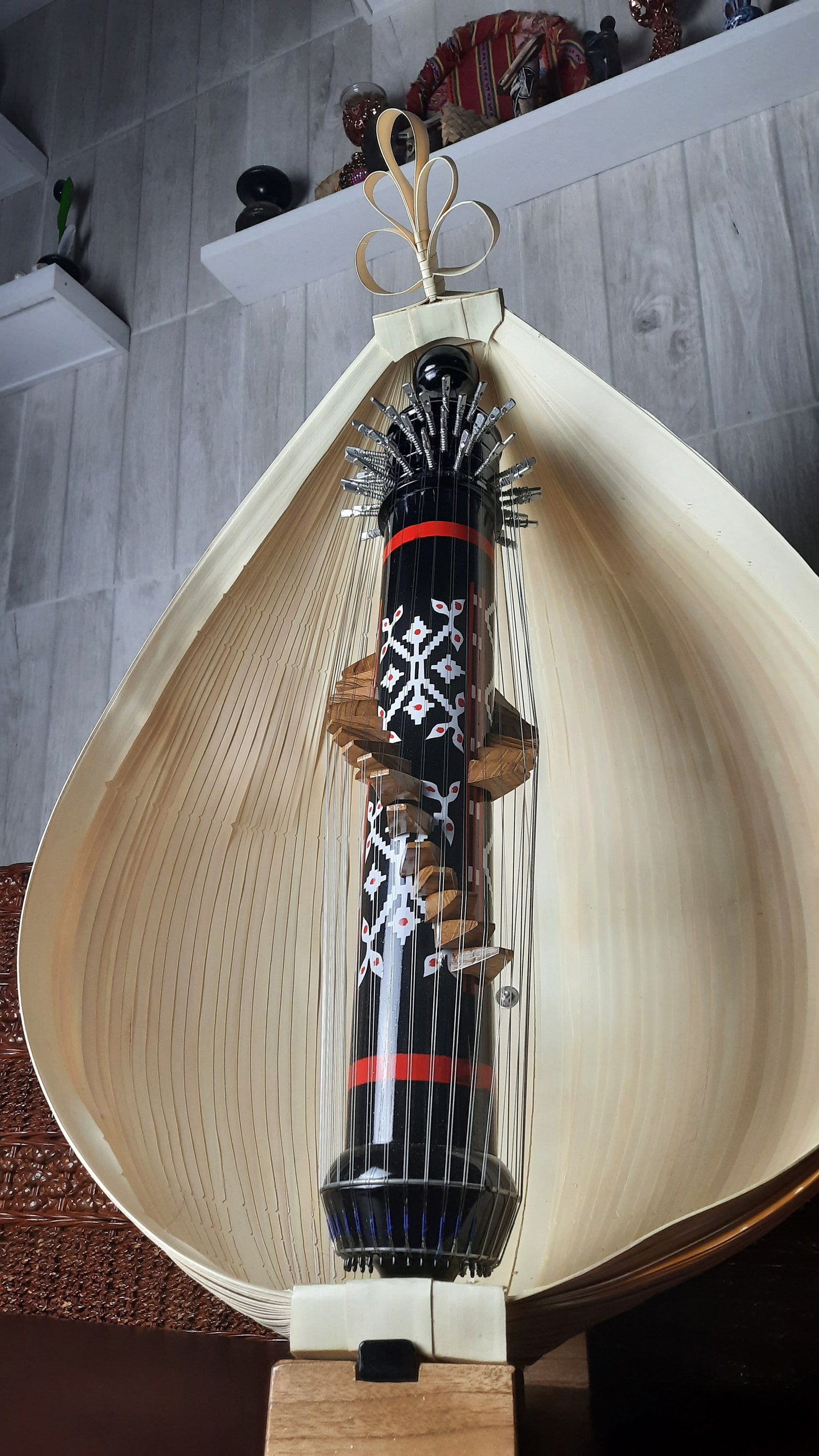 Sasando Acoustic, Handmade Bamboo Tube Harp, String Musical Instrument ...