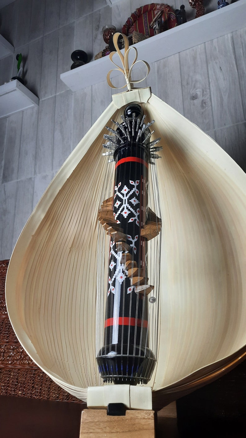 Sasando Acoustic, Handmade Bamboo Tube Harp, String Musical Instrument ...