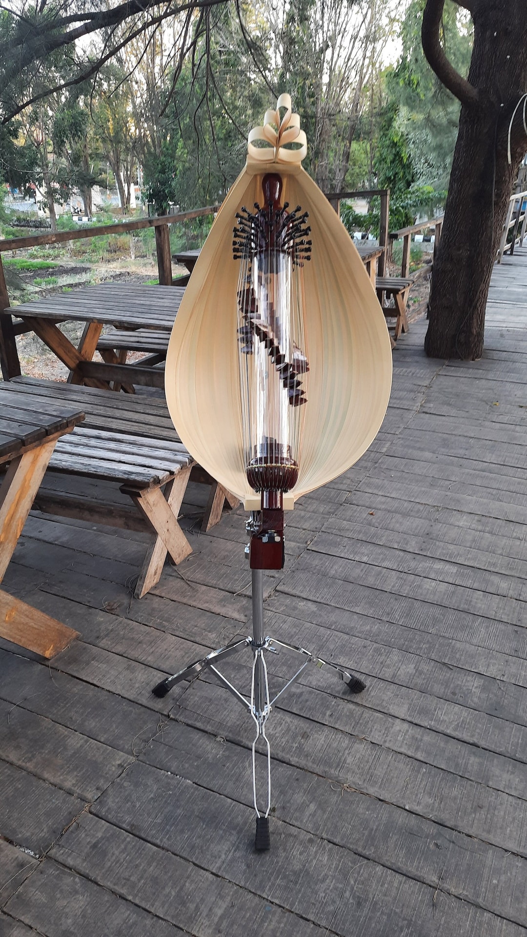 Handmade Transparent Sasando Electric Harp, Tube Harp, Zither, Guzheng ...