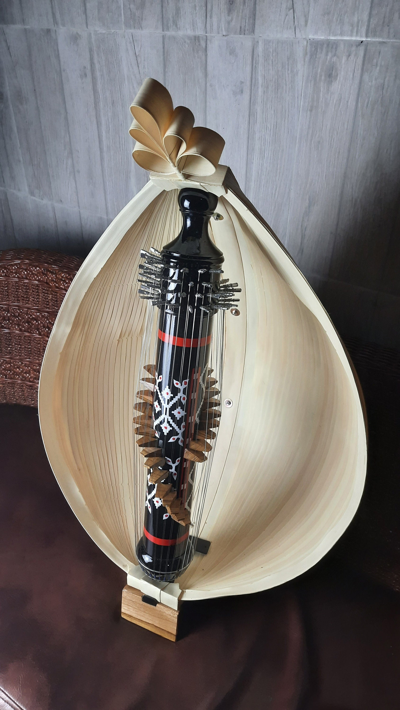 Sasando Acoustic, Handmade Bamboo Tube Harp, String Musical Instrument ...