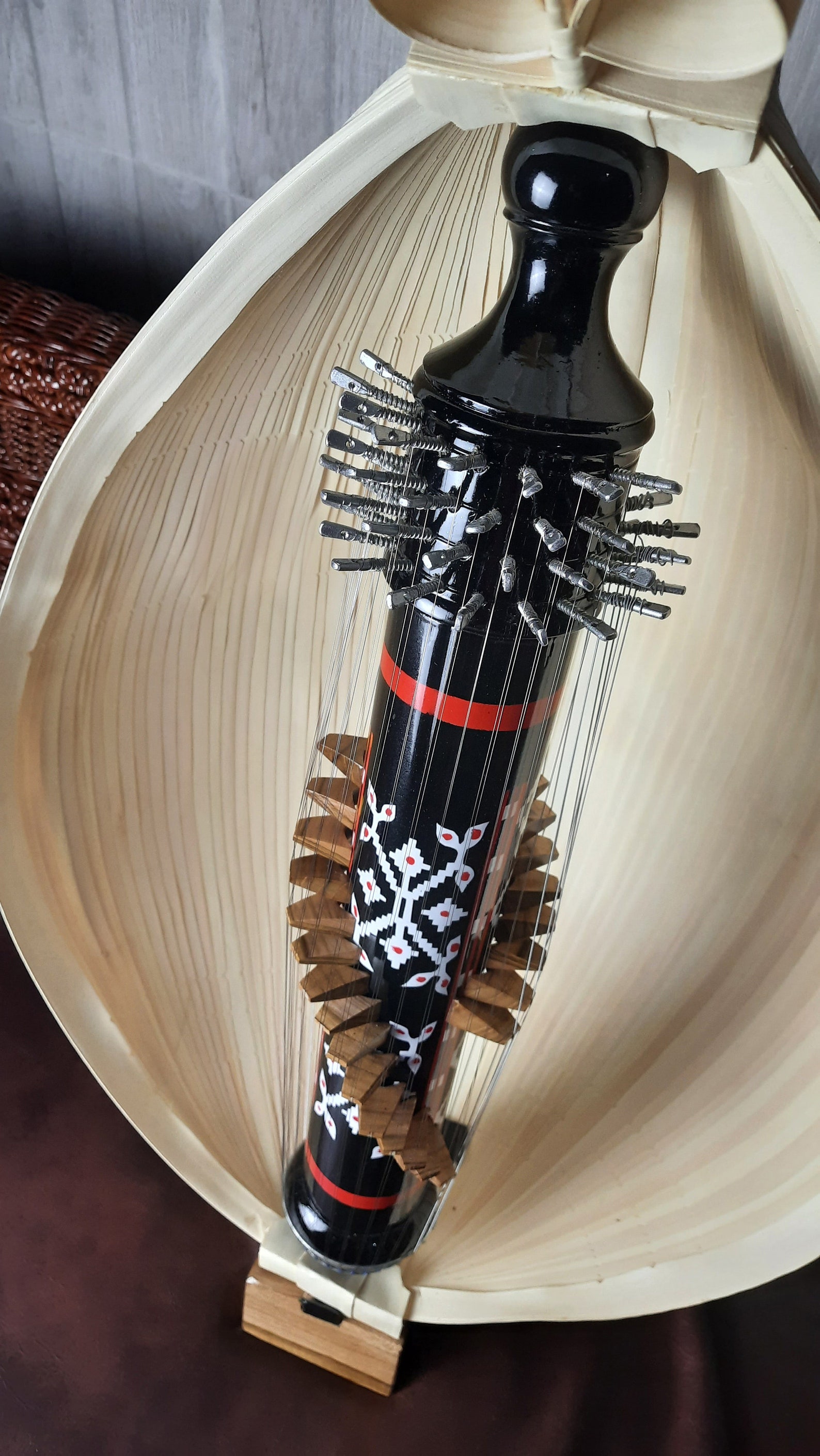 Sasando Acoustic, Handmade Bamboo Tube Harp, String Musical Instrument ...