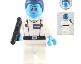 Lego Custom Star Wars Grand Admiral Thrawn Minifigure Rebels - Etsy