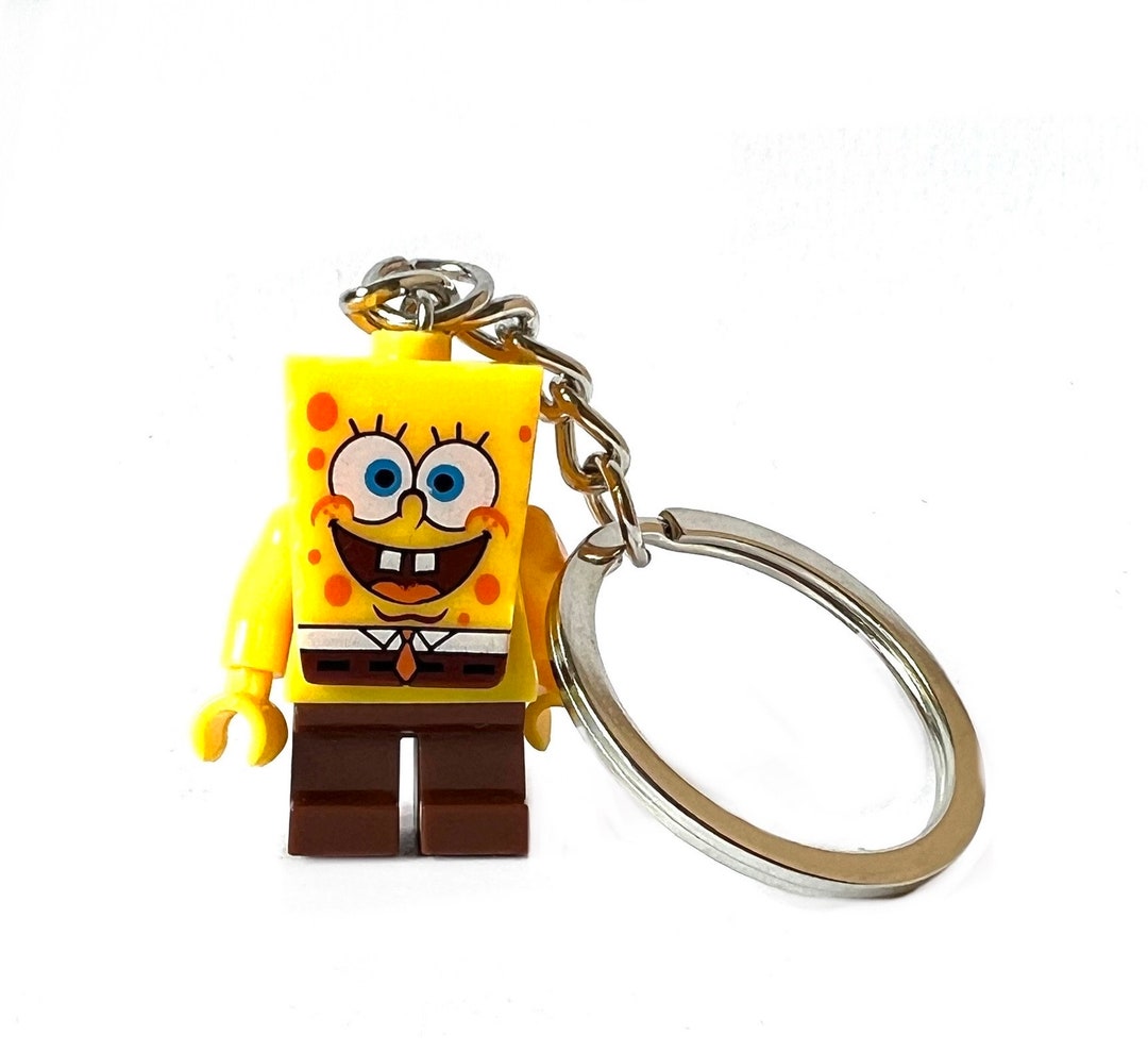 Custom Spongebob Squarepants Minifigure Keyring Keychain - Etsy