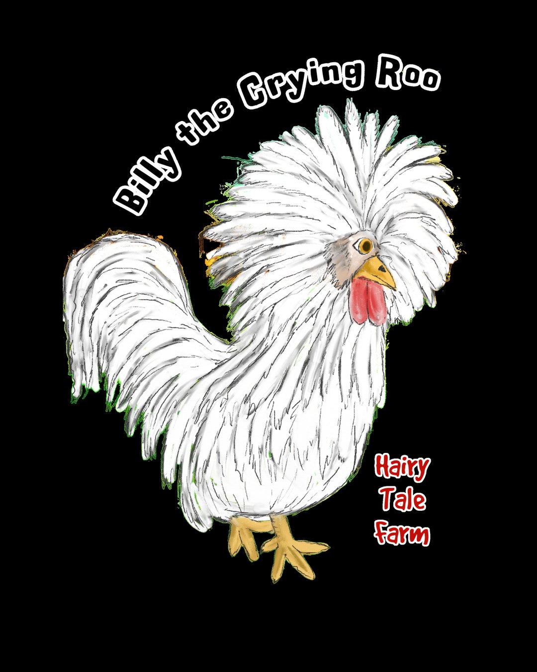Billy the Crying Roo - A Hairy Rooster Tale - Etsy
