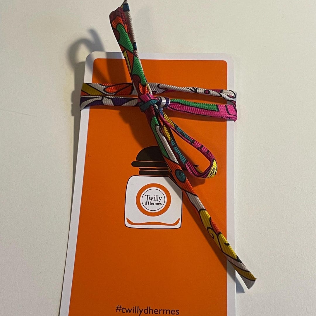 Vintage Twilly D'hermes PARIS Spaghetti Tie Twilly, Colourful, Silk ...