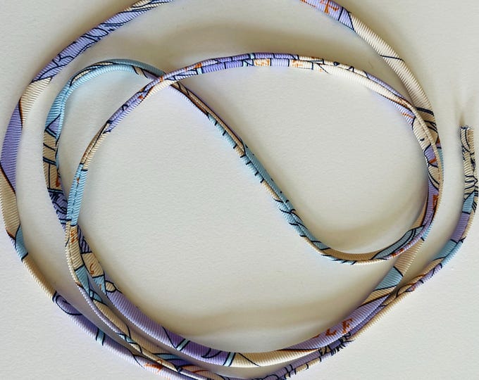 Vintage Hermès Silk Twilly Spaghetti Tie – Multicolor – Extra Long ...