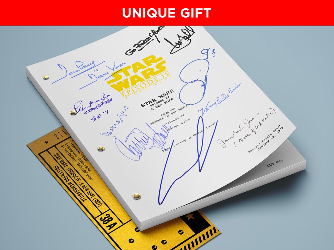 Buy Star Wars: Episode IV A New Hope 1976 Screenplay Online in India - Etsy