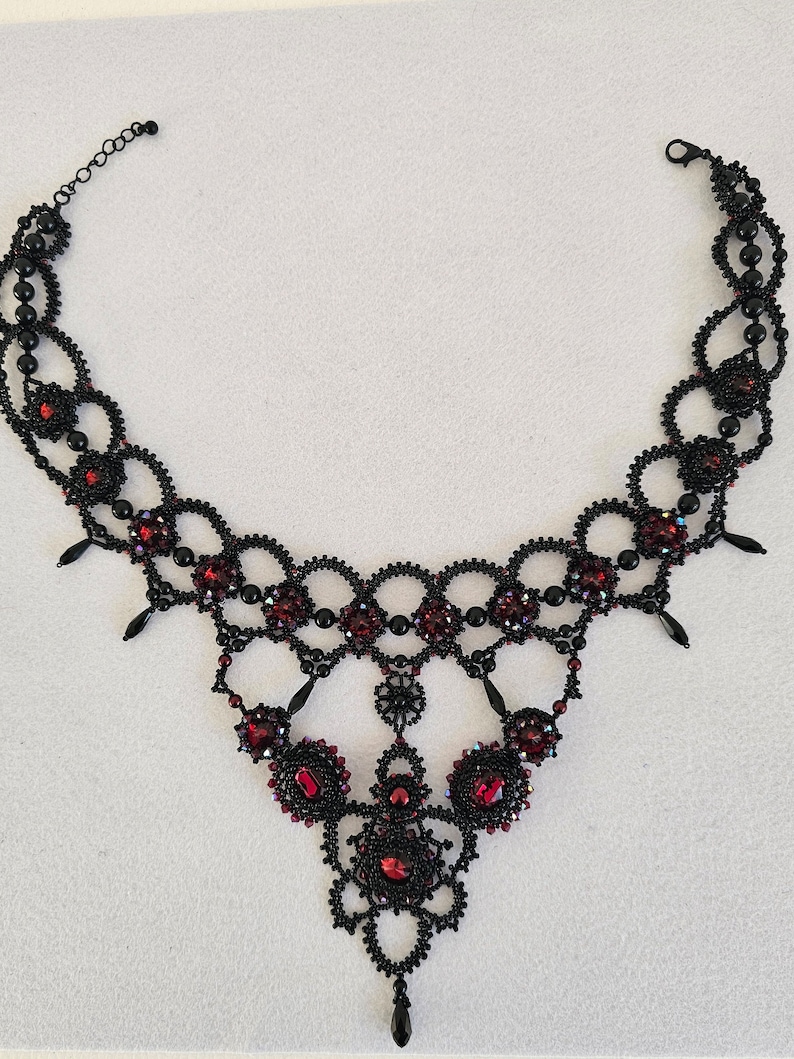 Gothic Necklace,victorian Necklace,gothic Beaded Necklace,choker Fancy ...
