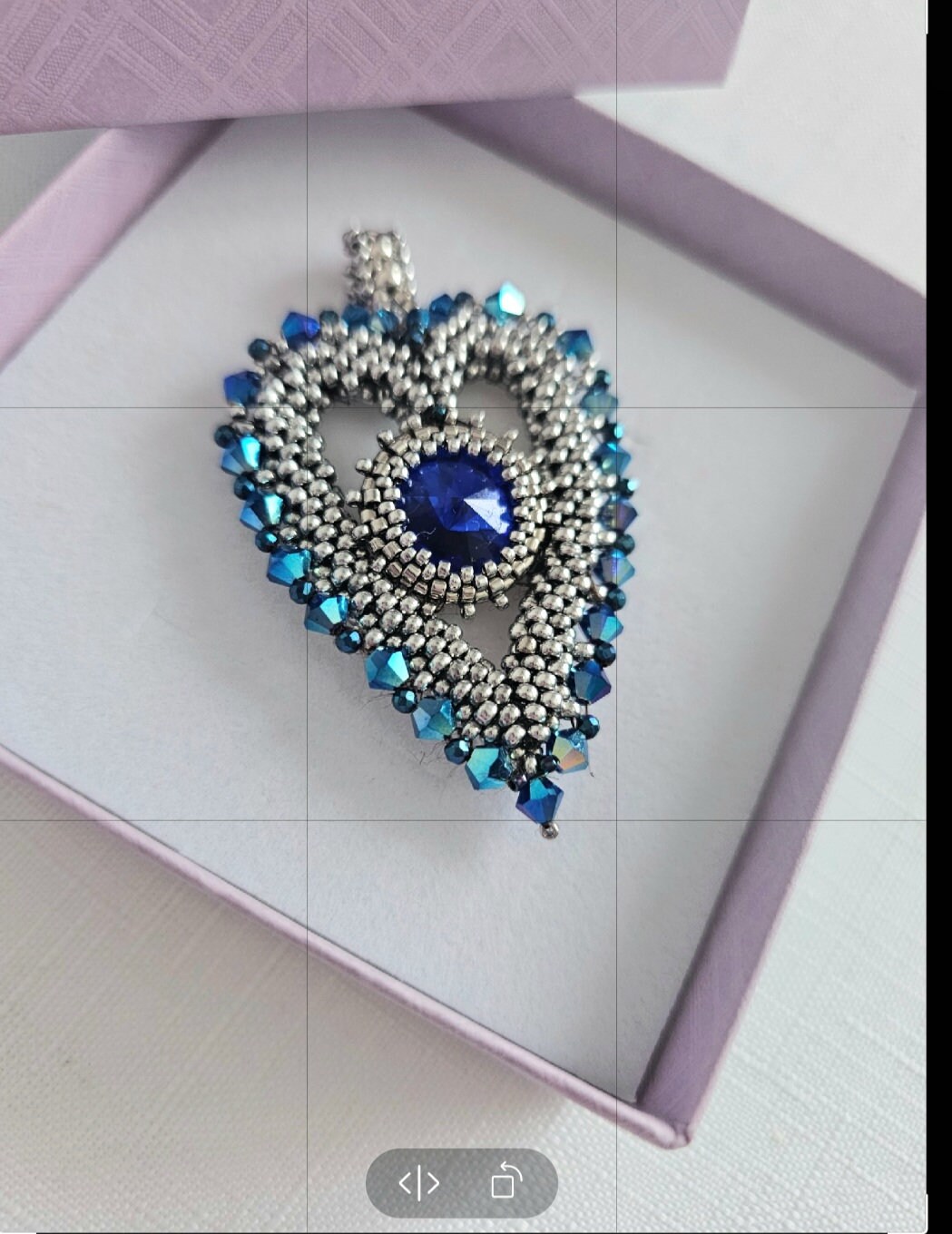 Beading Tutorial Majestic Heart Pendant, Beading Pattern,beading ...