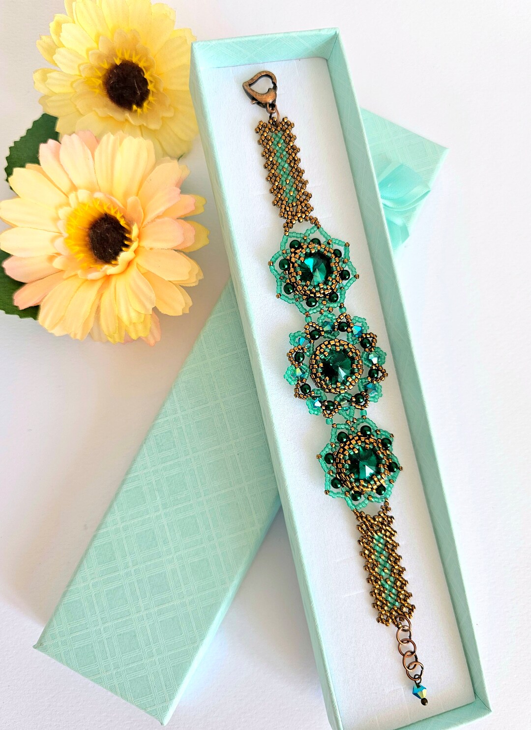 Amaya Bracelet Beading Tutorial, Beading Pattern, Bracelet Tutorial ...