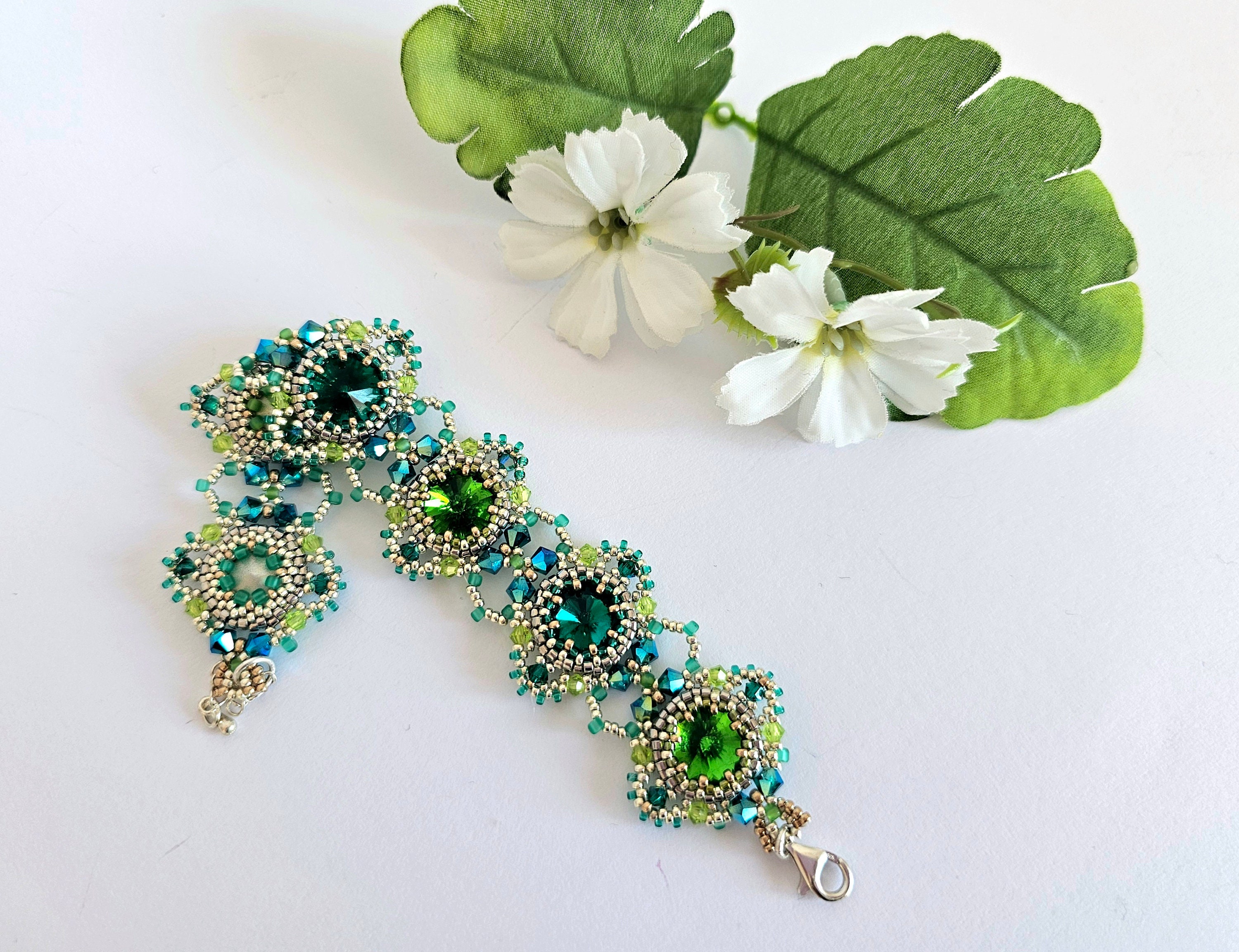 Jolie Bracelet Beading Tutorial, Beading Pattern, Bracelet Tutorial, Bracelet Pattern,pdf ...