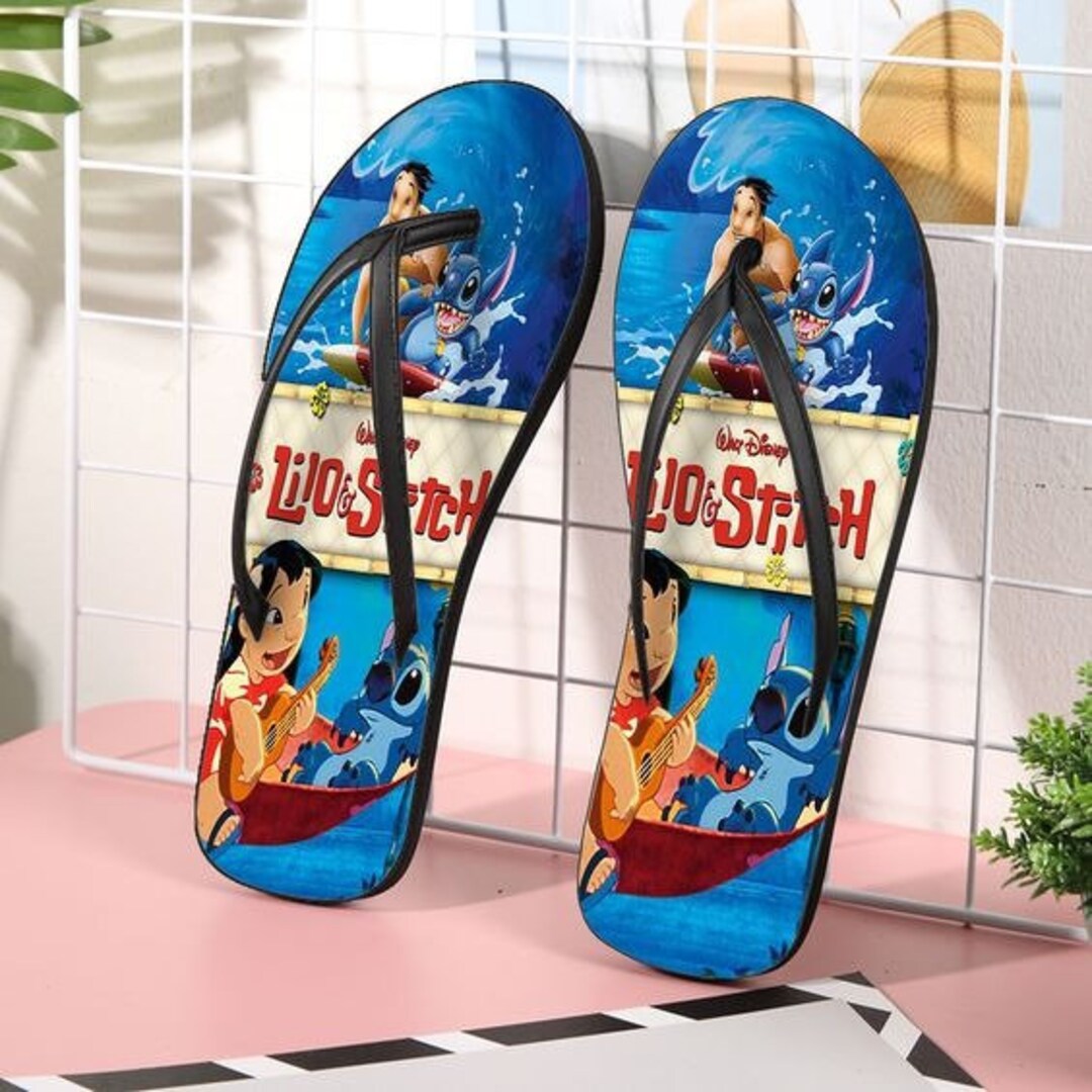 Disney the Stitch Flip Flops Stitch Lover Flip Flop Shoes - Etsy