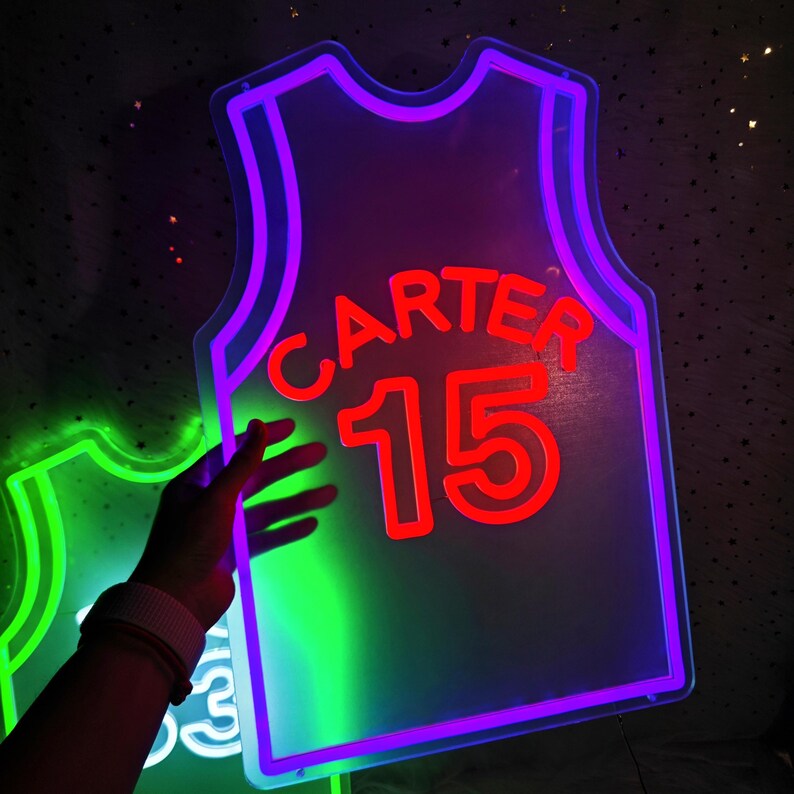 Custom Basketball Neon Sign, Custom Name Neon Sign for Kids, Custom ...