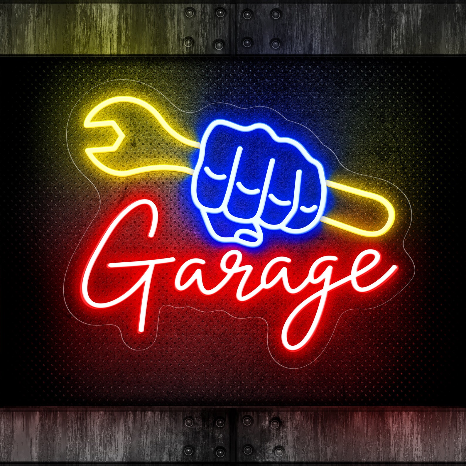 Custom Garage Neon Sign, Personalized Workshop Sign Car Neon, Garage ...