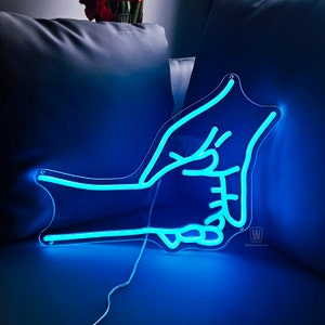 Dad Holding Baby Hand Line Art Neon Sign, Custom Daddy Neon Sign ...