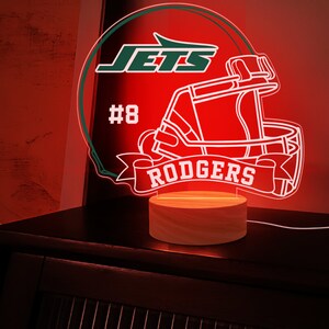 Football Night Light Jets Led Lights Football Decor, Kid Room Night ...