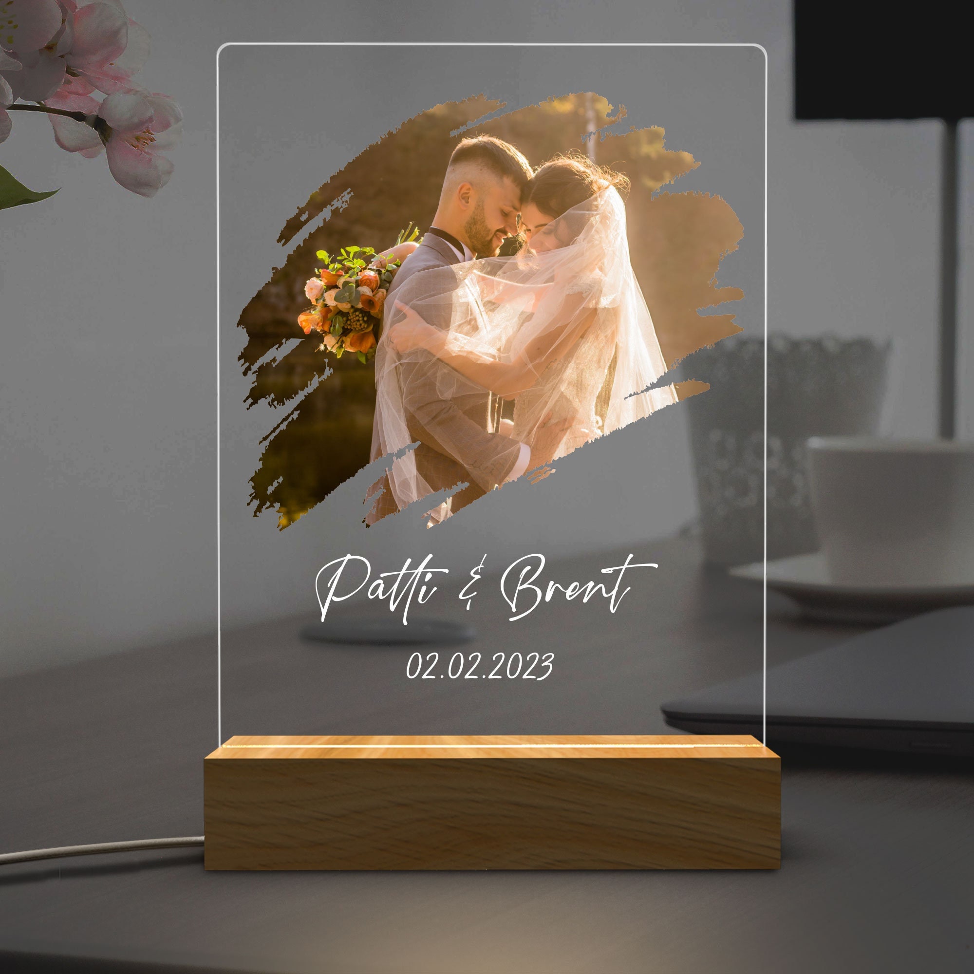 Custom Photo Plaque, Photo Night Light, Personalized Photo Frame ...