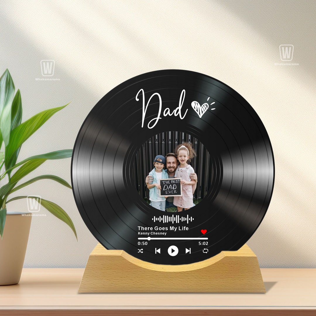 Personalized Vinyl Record With Photo, Acrylic Song Plaque, Gifts for ...