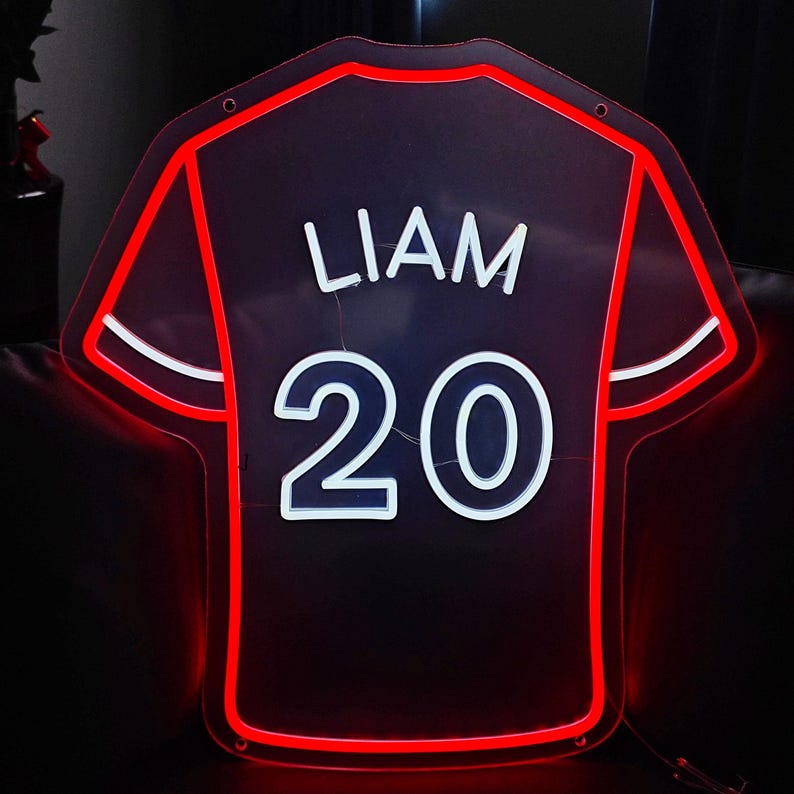Custom Name Neon Sign for Kids, Baseball Neon Sign Sport Custom Neon ...