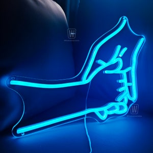 Dad Holding Baby Hand Line Art Neon Sign, Custom Daddy Neon Sign ...