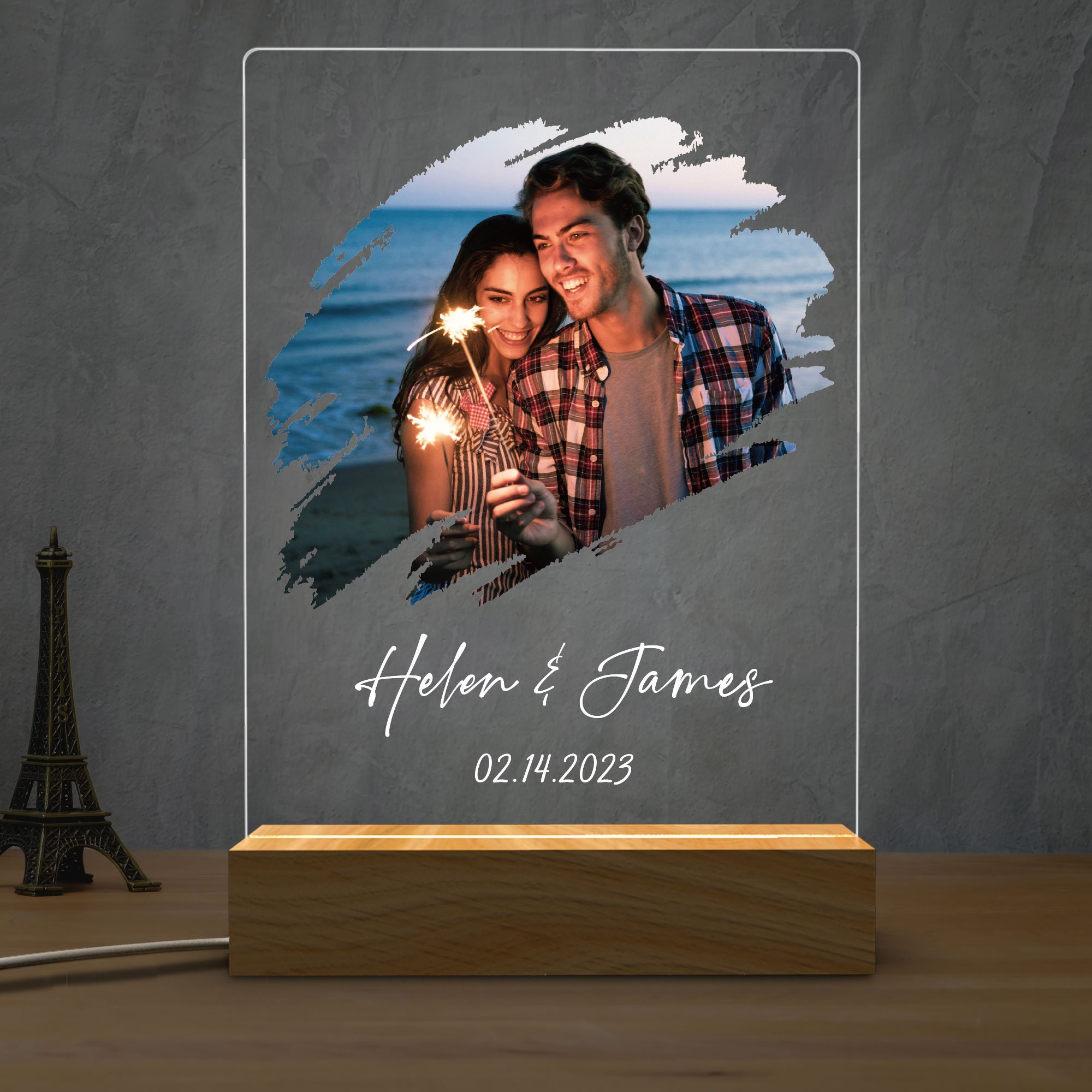 Custom Photo Plaque, Photo Night Light, Personalized Photo Frame ...