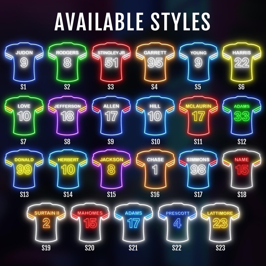 Custom Football Neon Sign, Football Wall Decor Sport Neon, Football ...