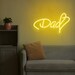 Personalized Dad Neon Sign, Father's Day Neon Sign, Dad Led Signs Wall ...
