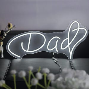 Personalized Dad Neon Sign, Father's Day Neon Sign, Dad Led Signs Wall ...