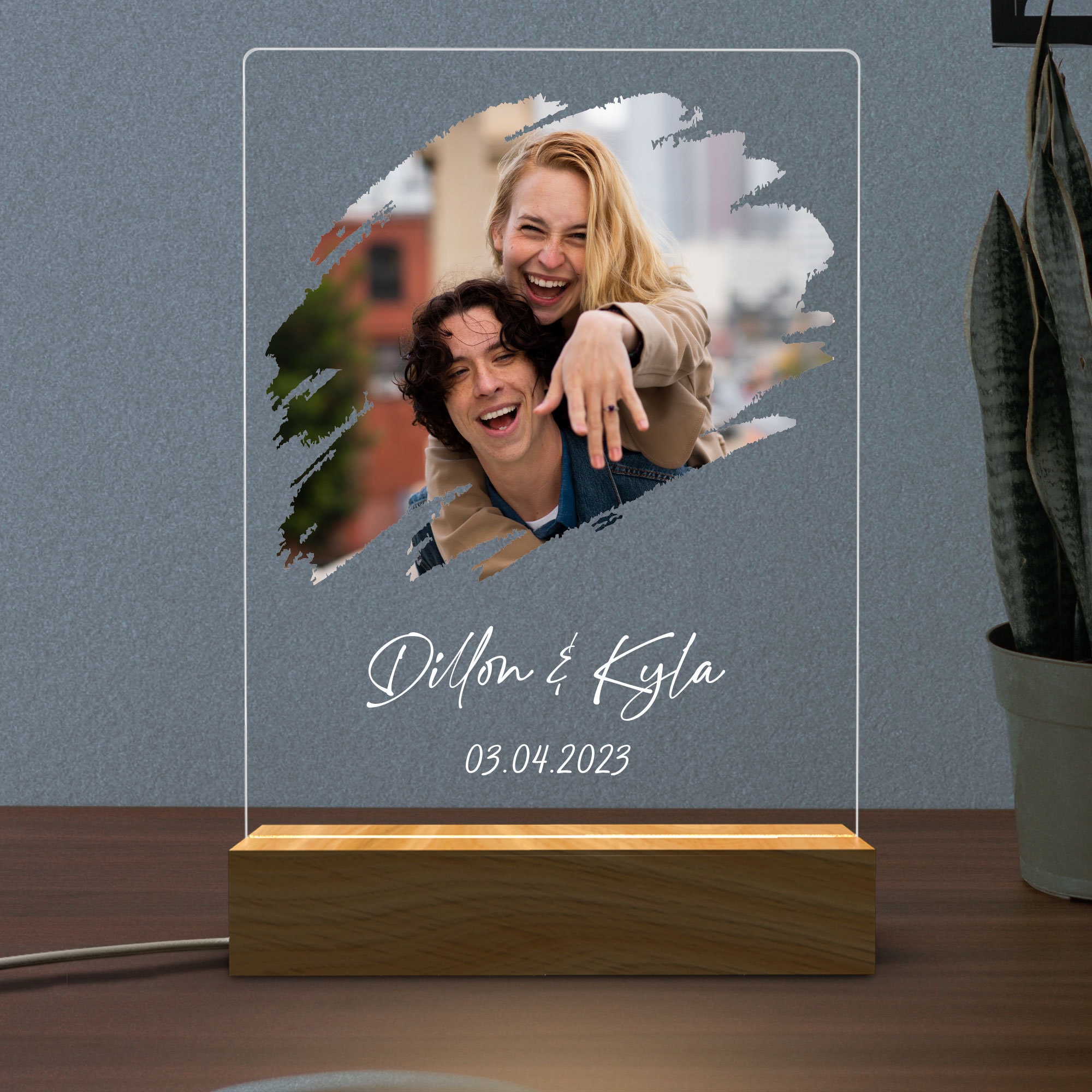 Custom Photo Plaque, Photo Night Light, Personalized Photo Frame ...