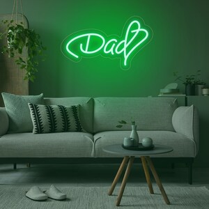 Personalized Dad Neon Sign, Father's Day Neon Sign, Dad Led Signs Wall ...