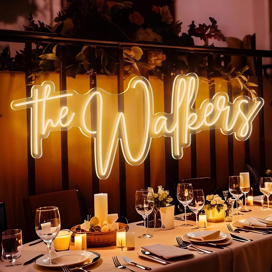 Wedding NEON SIGN for Reception | Wedding Decorations | Neon Sign ...