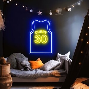 Basketball Custom Neon Sign, Warrior Basketball Room Decor, Basketball ...