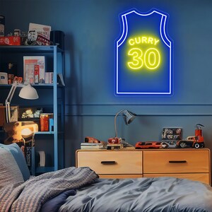 Basketball Custom Neon Sign, Warrior Basketball Room Decor, Basketball ...