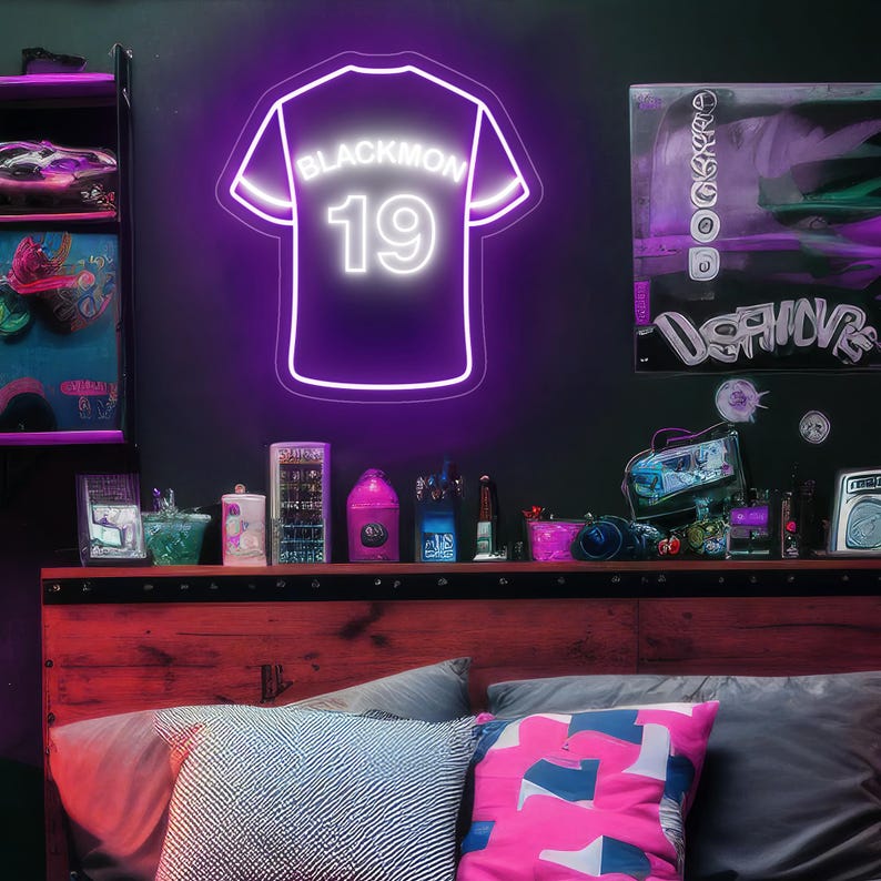 Custom Name Neon Sign for Kids, Baseball Neon Sign Sport Custom Neon ...