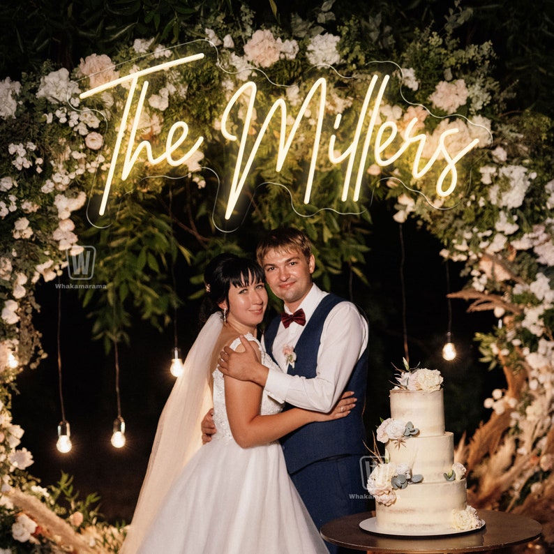 Wedding Neon Sign, Custom Neon Sign, Personalized Neon, Gifts for Him ...