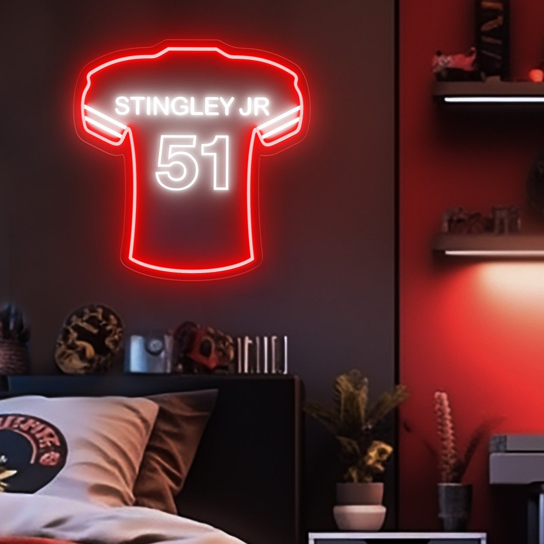 Football Neon Sign Bedroom Decor, Sport Neon Football Sign, Houston ...