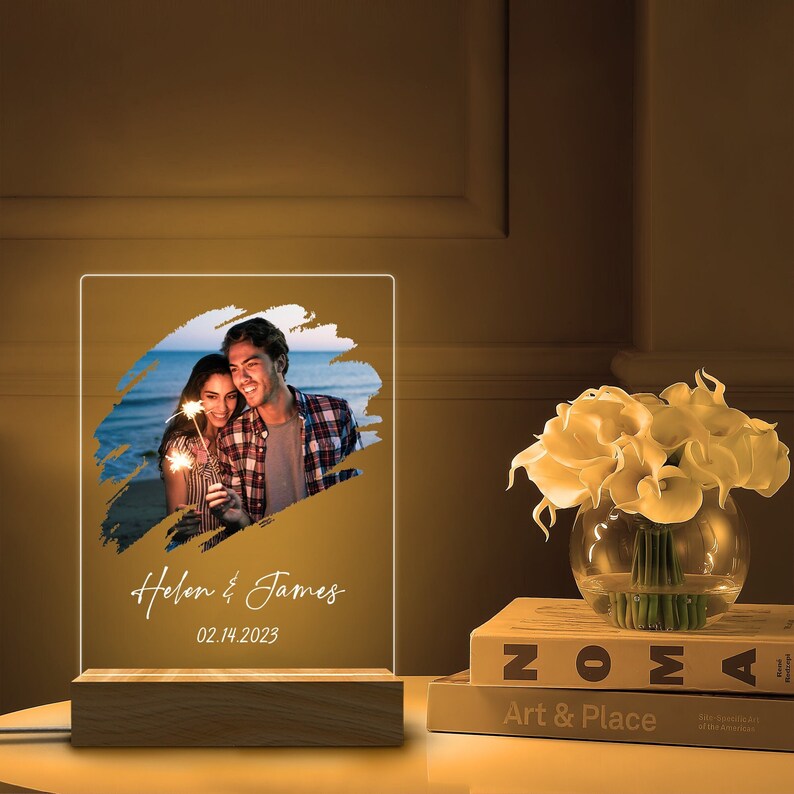 Custom Photo Plaque, Photo Night Light, Personalized Photo Frame ...