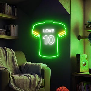 Custom Football Neon Sign, Football Wall Decor Sport Neon, Football ...