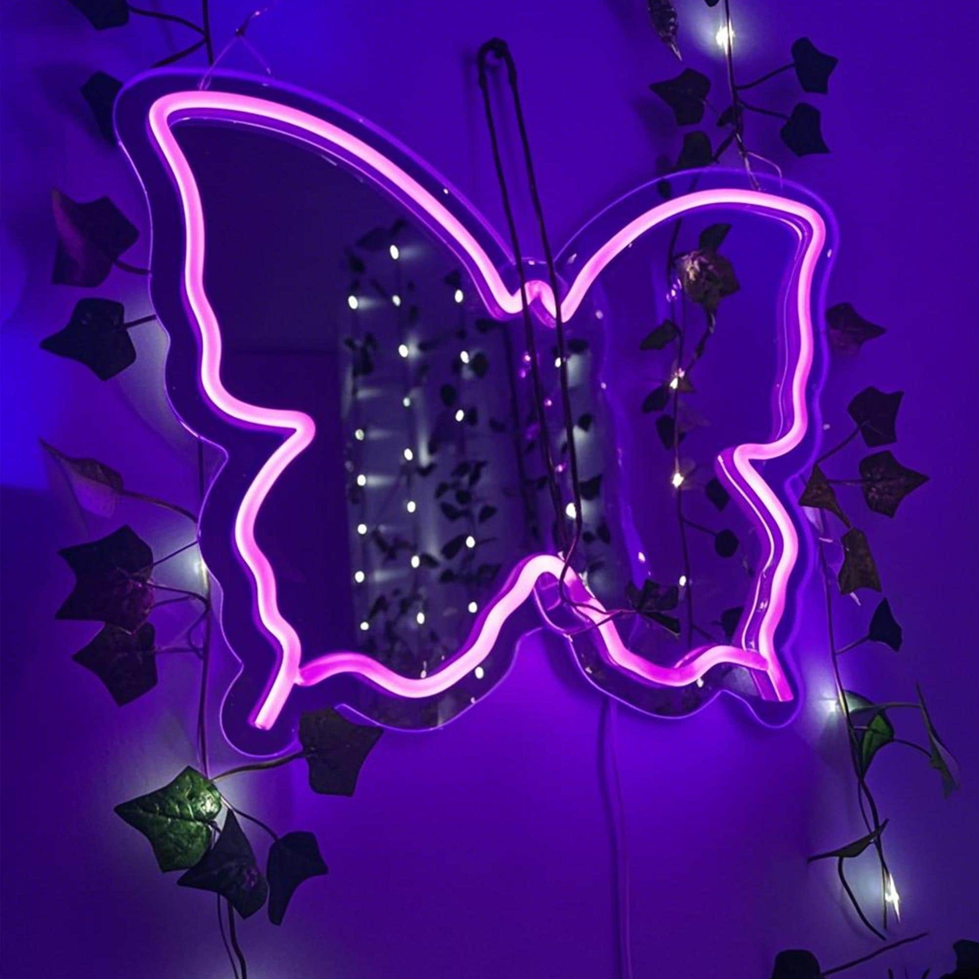 Butterfly LED Neon Light for Bedroom Wall Decor,butterfly Neon Night ...