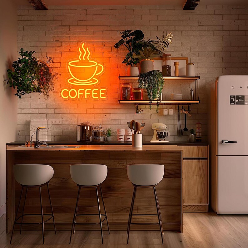 Coffee Neon Sign Wall Decor,led Neon Sign Home Bar Decor,neon Lights ...