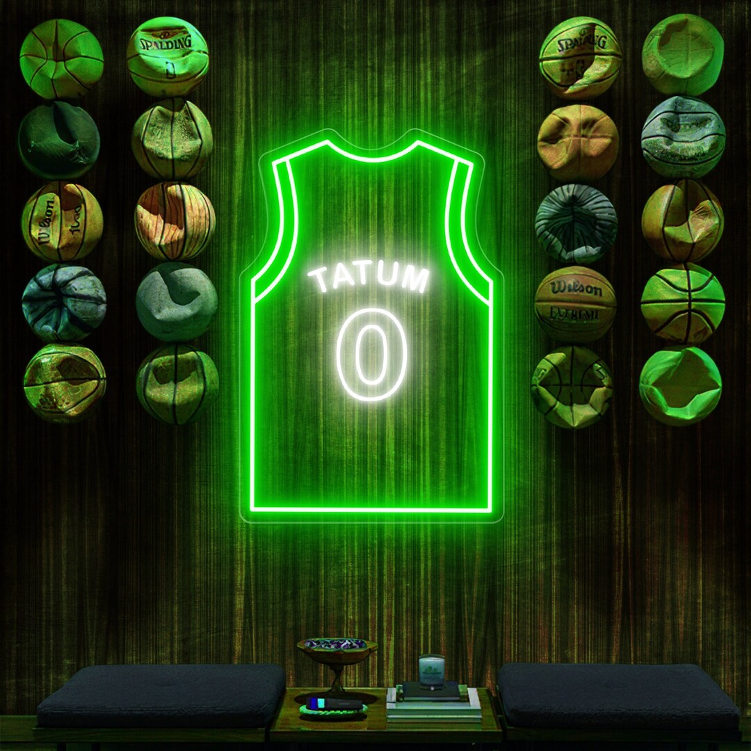 Custom Basketball Neon Sign, Celtic Basketball Room Decor, Boston ...