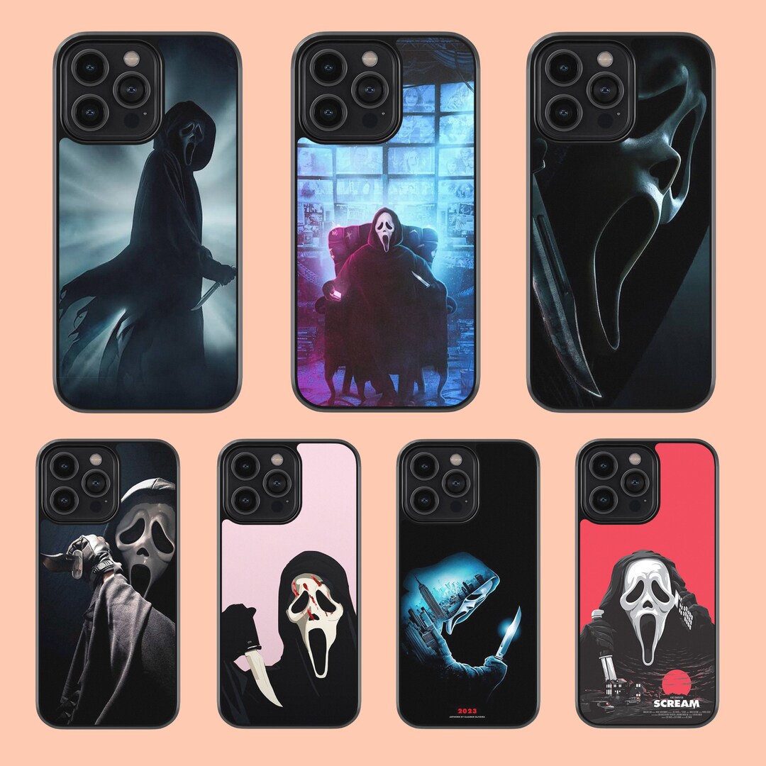 Scary Horror Scream Design Phone Case Silicone Rubber Custom - Etsy