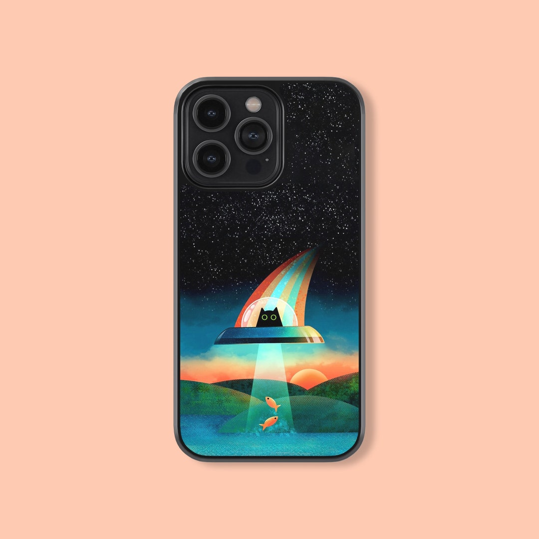 The Purrfect Alien Design Phone Case Silicone Rubber Custom Cover for ...