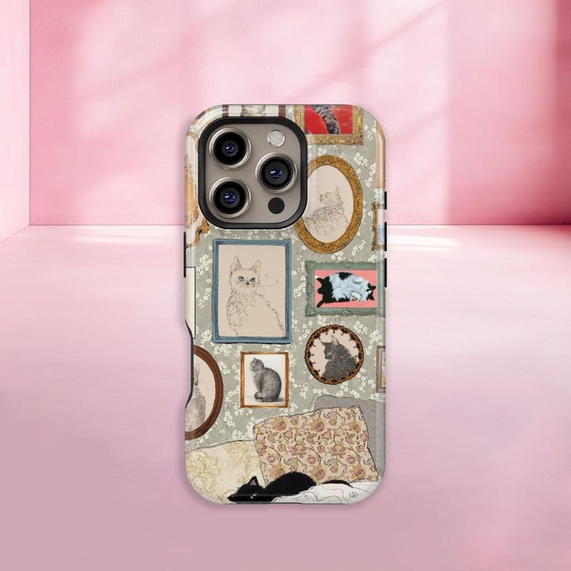 Cat Frame Phone Case - Etsy
