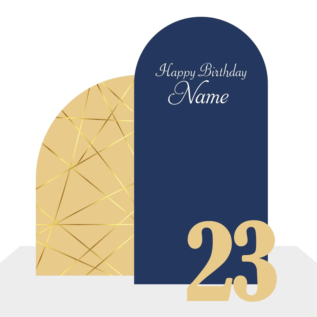 Digital Birthday Backdrop Design | Event Decoration | Customizable - Etsy