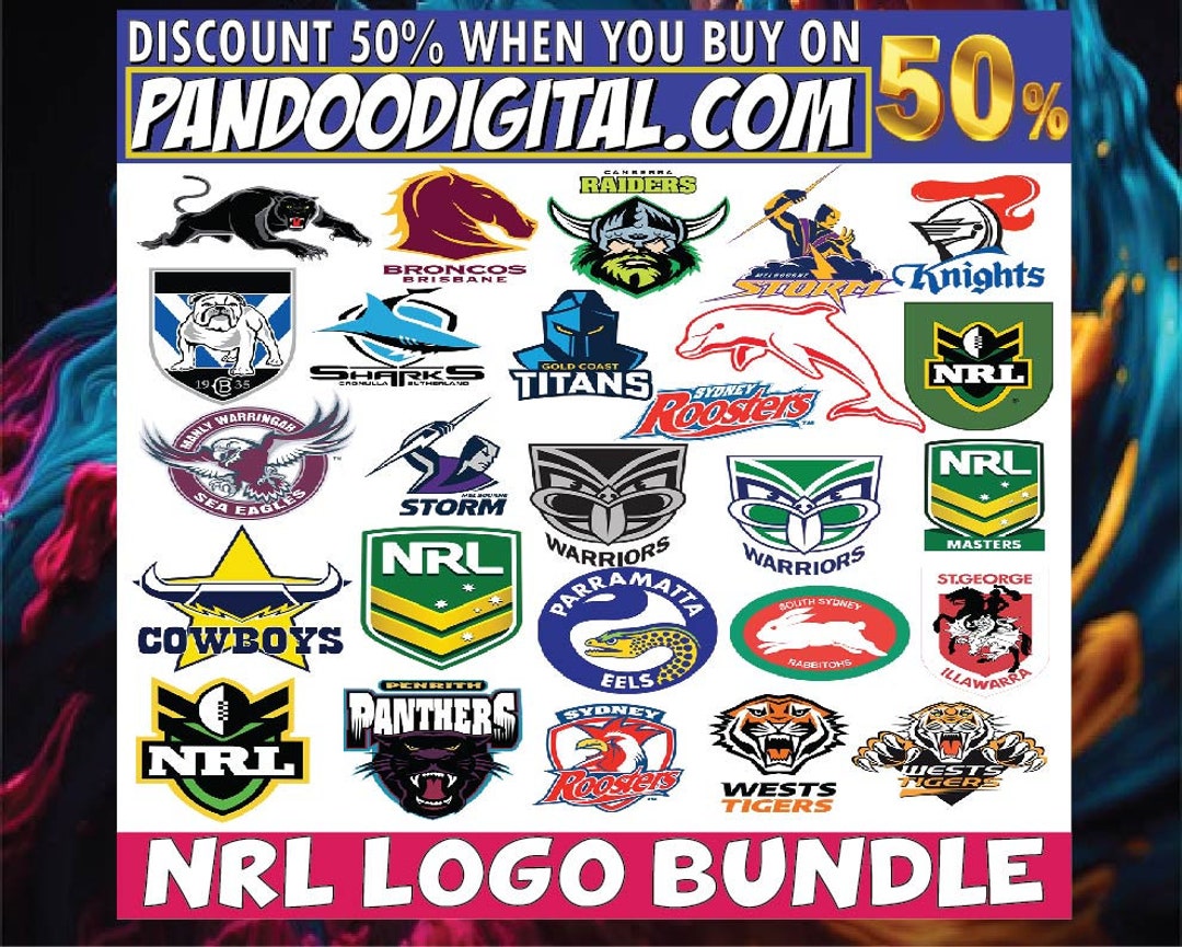 NRL Teams Bundle Svg Nrl Logo Svg NRL Bundle Svg Craft SVG - Etsy