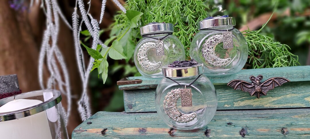 Embellished Moon Water Jar, Moon Spells, Altar Tool, Plus Moonwater ...