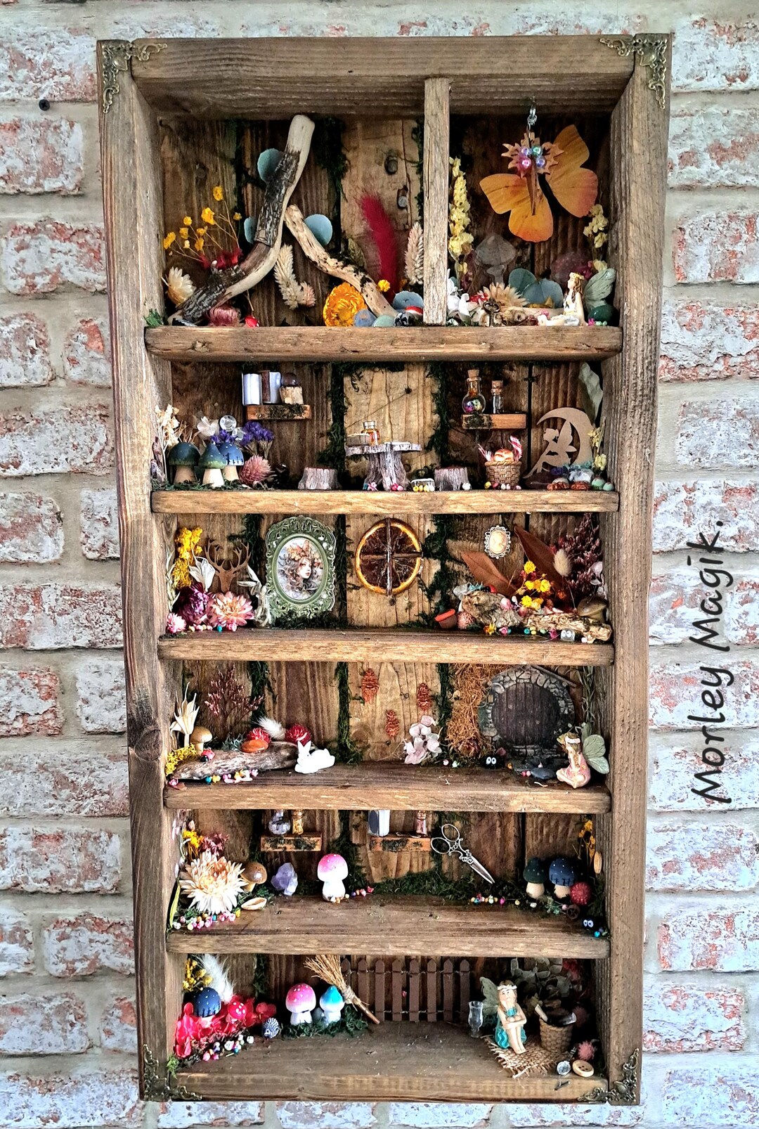 Wooden Fairy Shelving, Life Size. Fairy Diorama, Witchy Gift, Fae ...