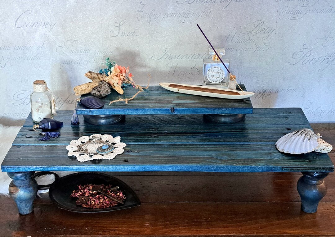 Altar Table, Large Altar, Meditation Table. Shrine, Witchcraft, Witch ...